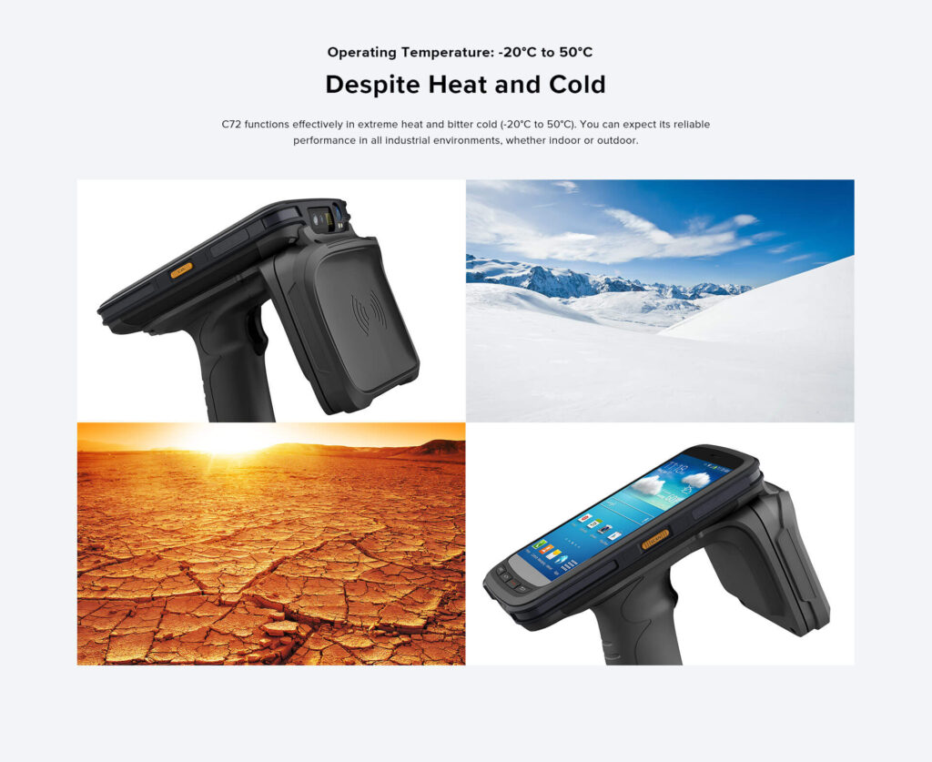 C72 UHF RFID Reader (Android 11/8.1) – Chainway SA